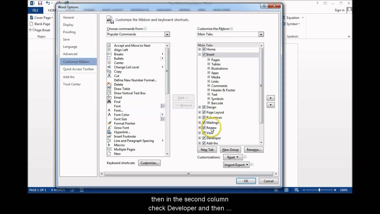 Customized Building Block (Quick Parts Menu) in Your MS Word 2013 ...
