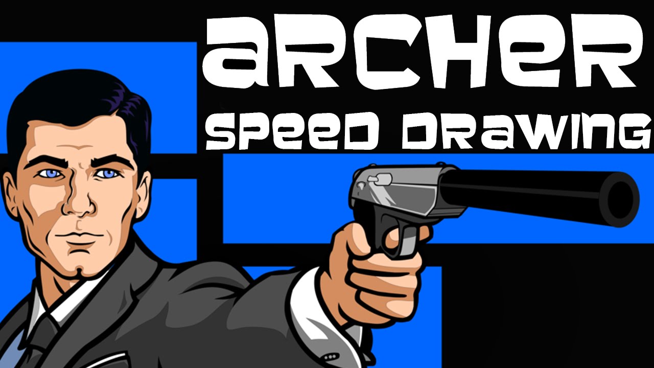 Sterling Archer | Speed drawing - YouTube
