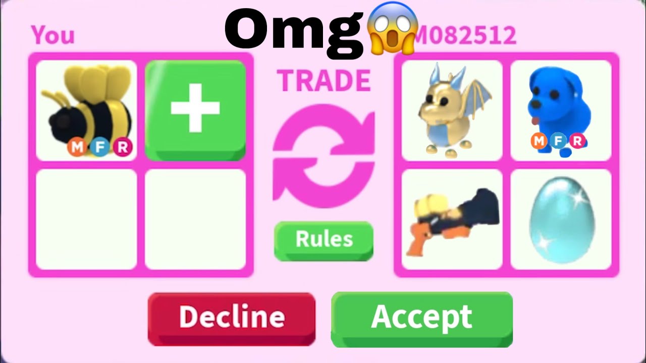 What people trade for a MEGA KING BEE🤯 || Adopt me - YouTube