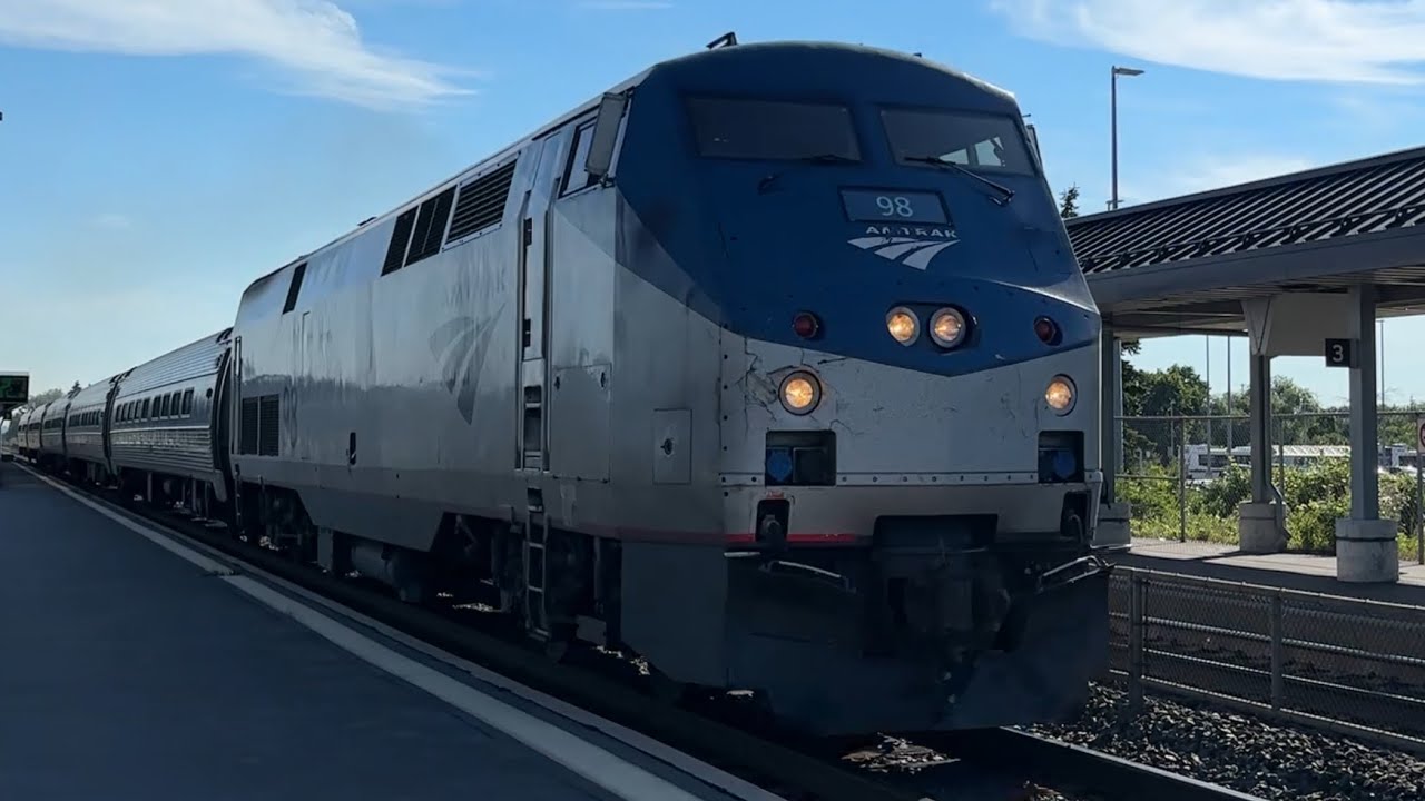 Via Train 97 Amtrak 64 Maple Leaf Appleby Go Station July 05, 2024 ...