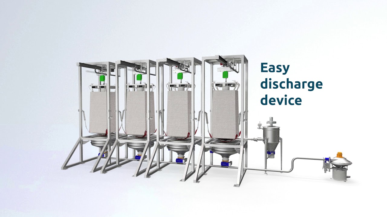 Big bag discharger - Solid & Liquid Storage - YouTube