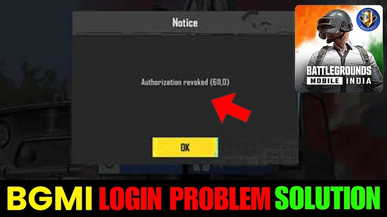 BGMI Authorization Revoked 611 Problem Solution || BGMI Login Problem ...