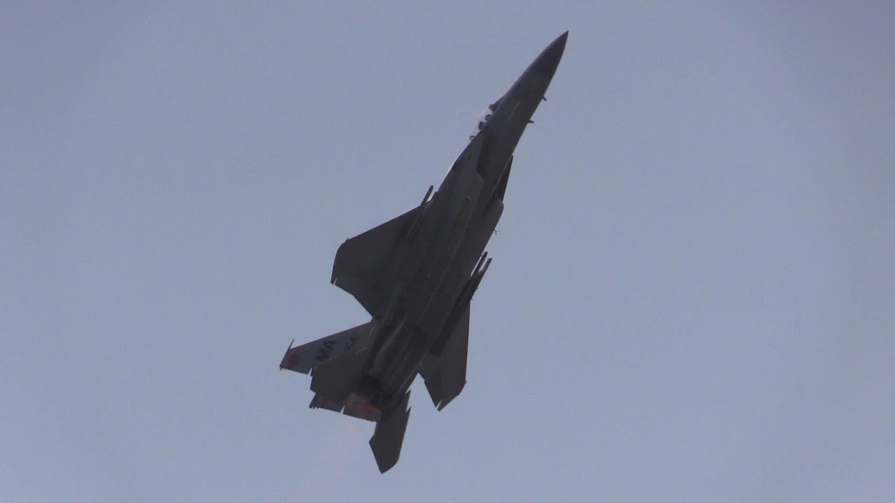 F-15 Eagle Demonstration - 2023 JB MDL Power in the Pines Air & Space Open House - YouTube