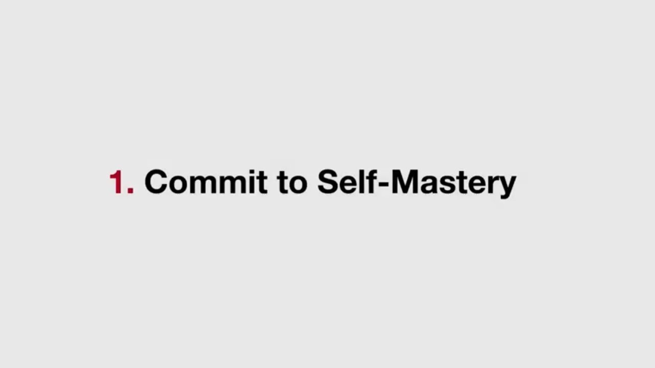 The Six Personal Perspectives: Step 1: Commit to Self Mastery - YouTube