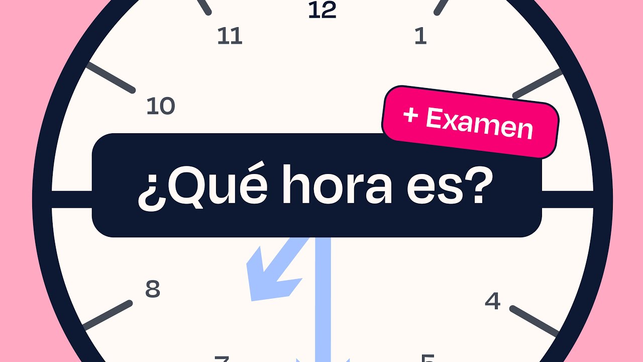 WHAT TIME IS IT? How to tell time in SPANISH (ENG/日本語) - YouTube
