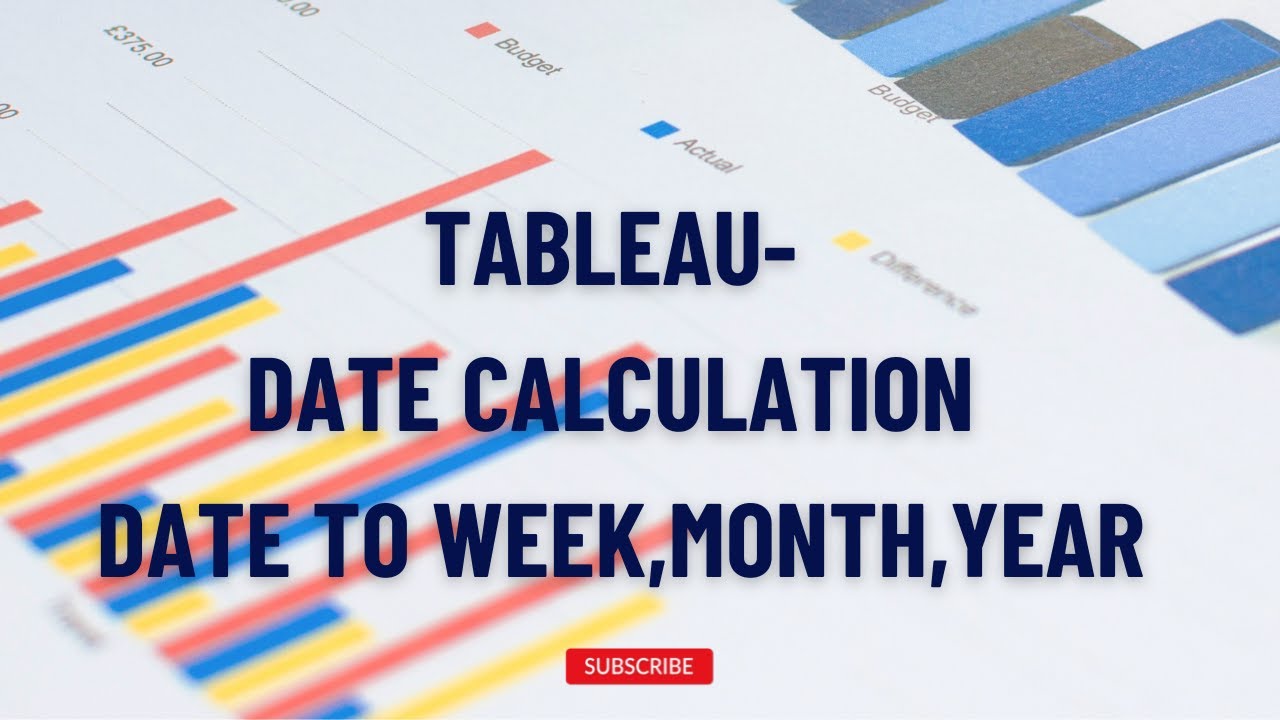 Tableau - Date Calculation Date to Week,Month, Year #tableau # ...