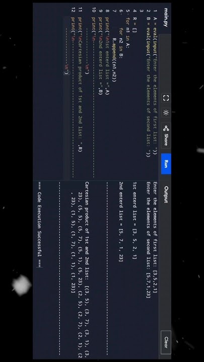Program Of Cartesian Product Of List In Python Pythonprogramming Programming Maths Python