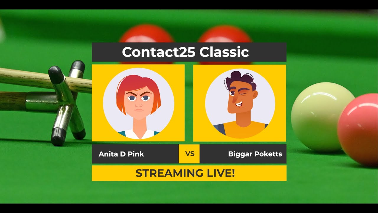 Avatar Snooker Match: Contact25 Classic - Anita D Pink vs Biggar ...