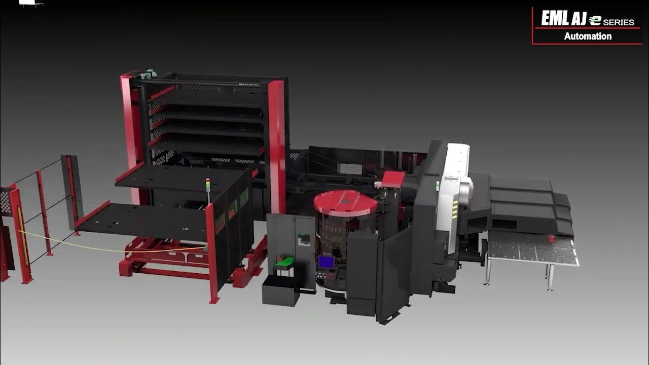 EML-AJe Series | Amada | High Speed Punch & Fiber Laser combination Machine - YouTube