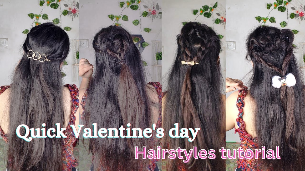 4 Quick and Easy valentine's day Hairstyle 2025 😍 - YouTube