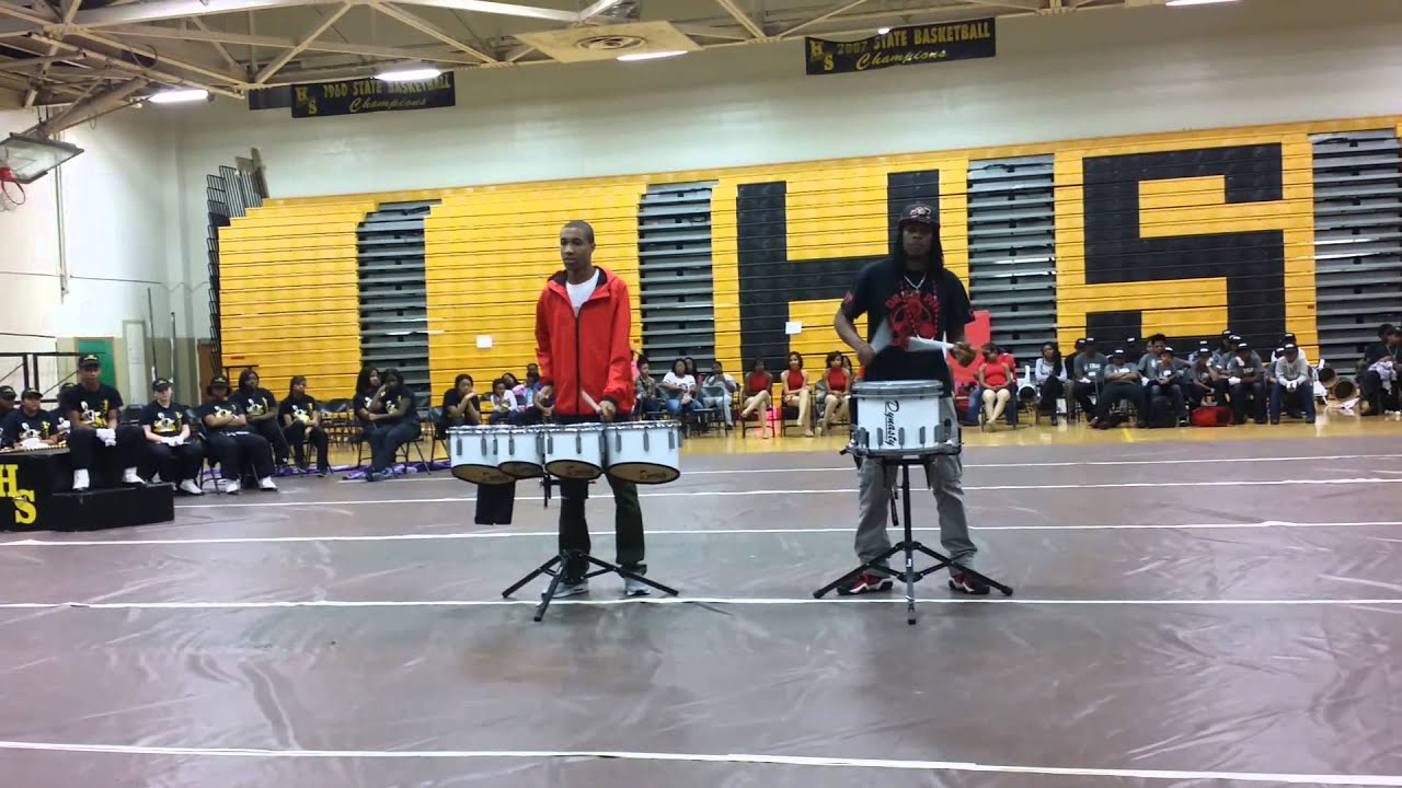 VSU Drumline Tenor & Snare Duet - YouTube