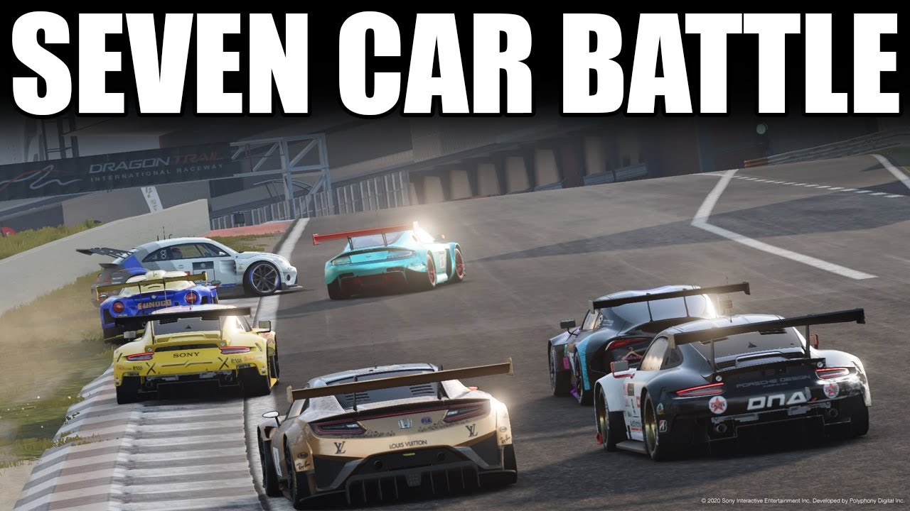 GT Sport: Seven Cars One Position... Amazing Racing! - YouTube