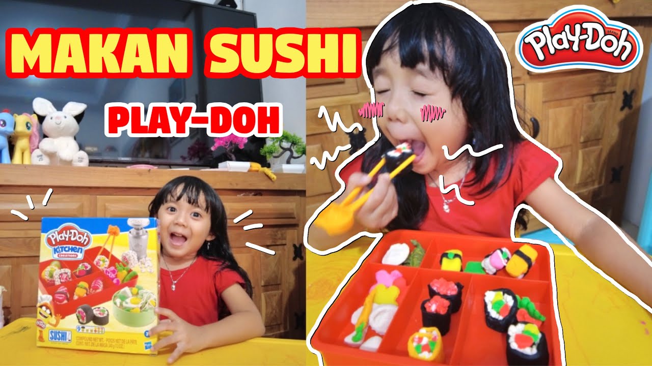 Main Masak masakan sushi pakai play doh samantha - YouTube