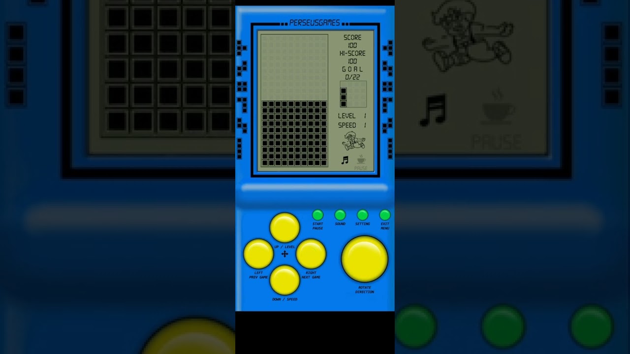 90s games brick game mod №13 classic Tetris snake - YouTube