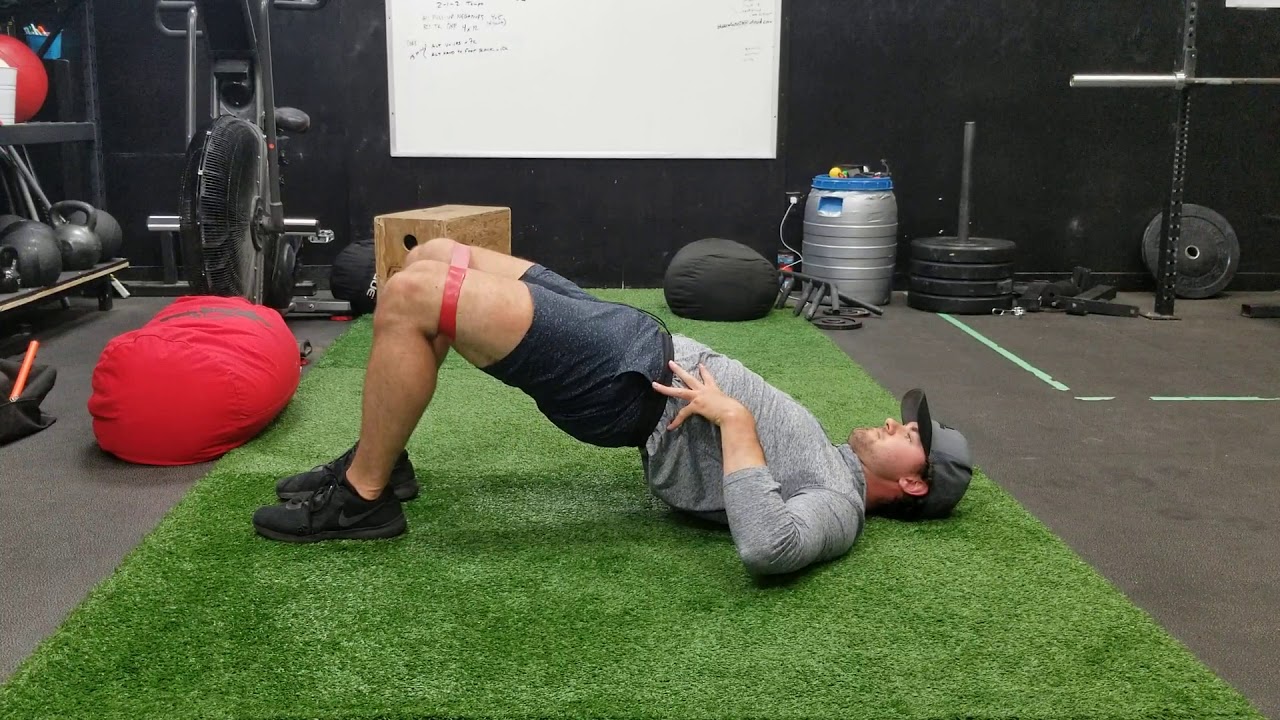 Mini Band Glute Bridge Youtube