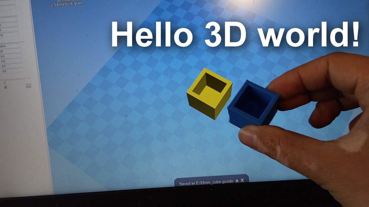 3D printer Hello World! - YouTube