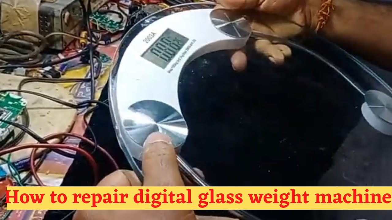 How to repair digital glass weight machine - YouTube