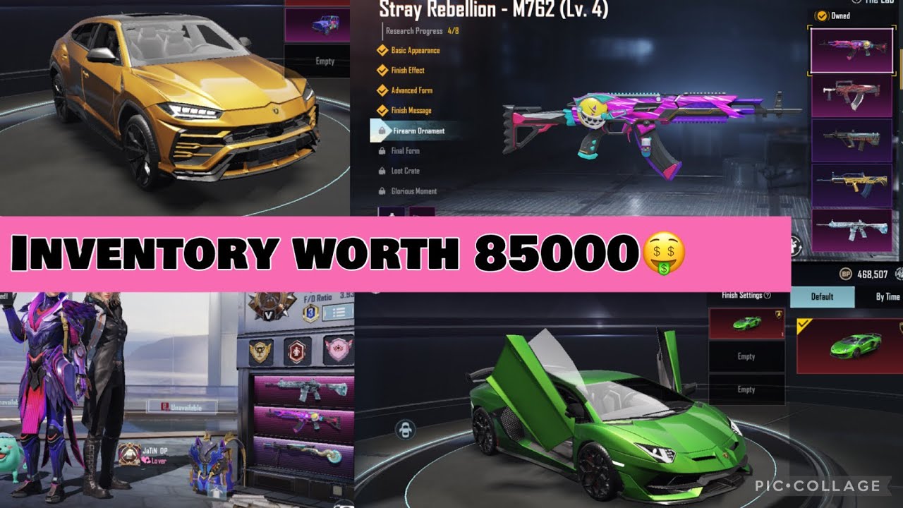 BGMI | INVENTORY TOUR WORTH ₹85000 | 🤑 - YouTube