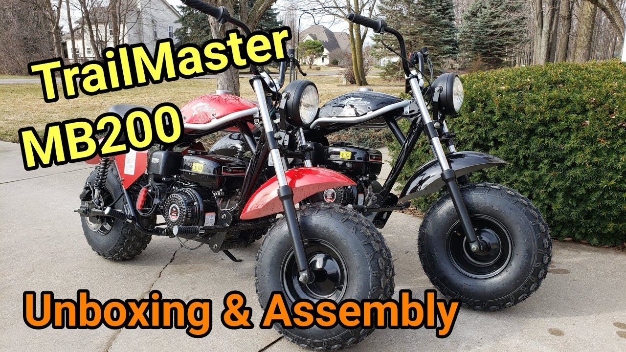 TrailMaster MB200 Un-Boxing and Assembly - YouTube