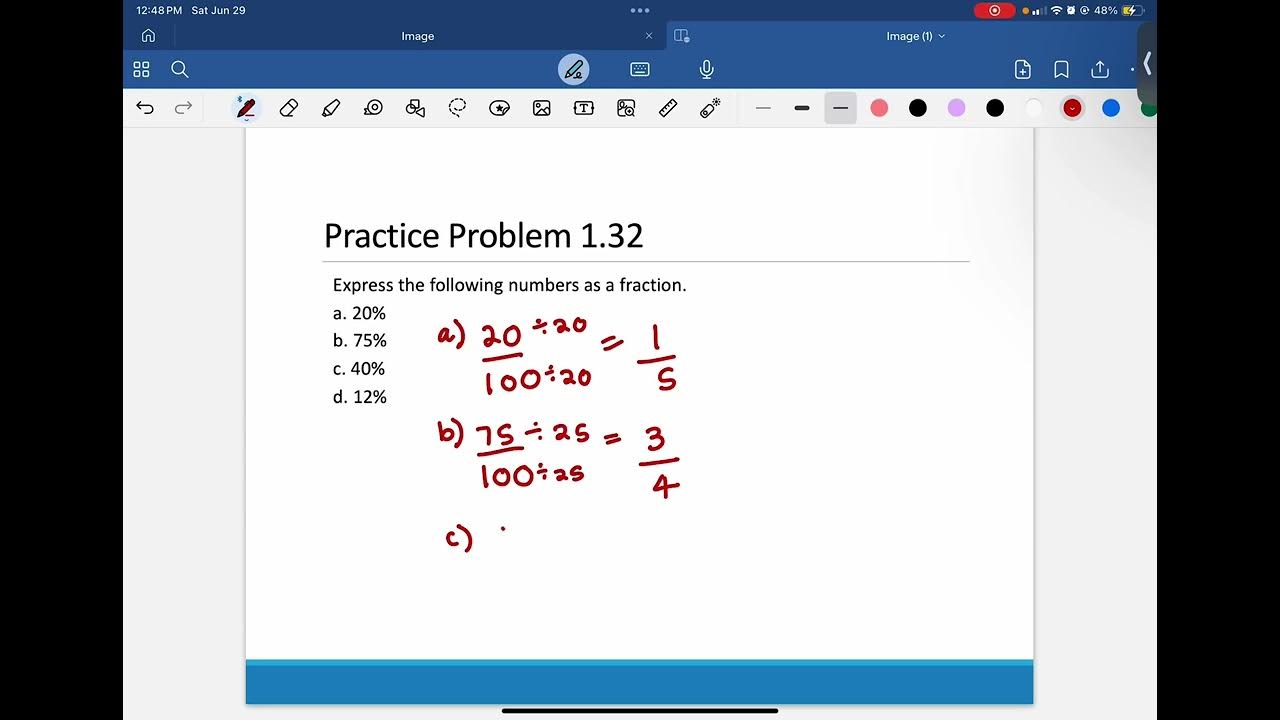 Practice Problem 1.32 - YouTube