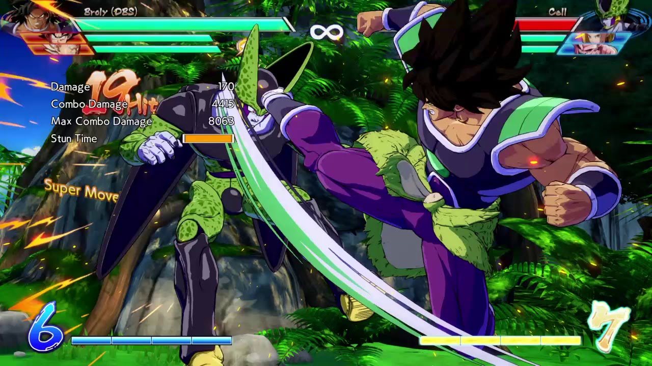 DBFZ Broly(DBS) lvl 1 to spirit bomb link - YouTube