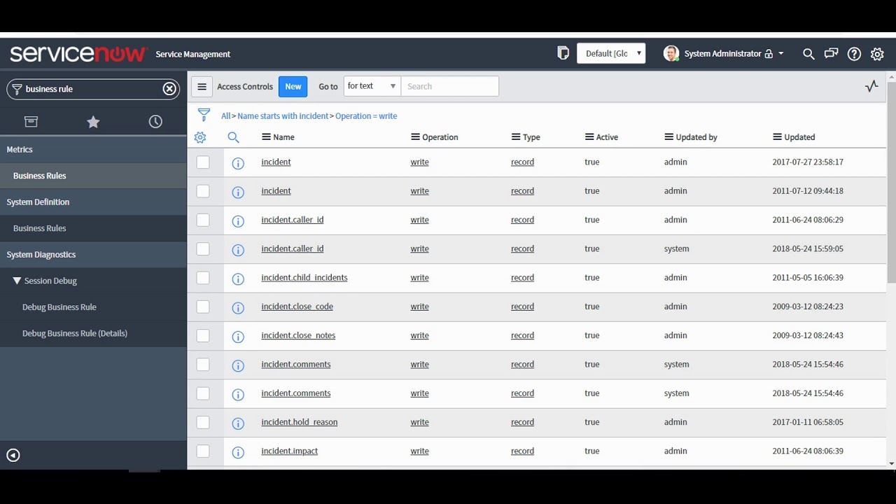 28 Acl In Servicenow Youtube