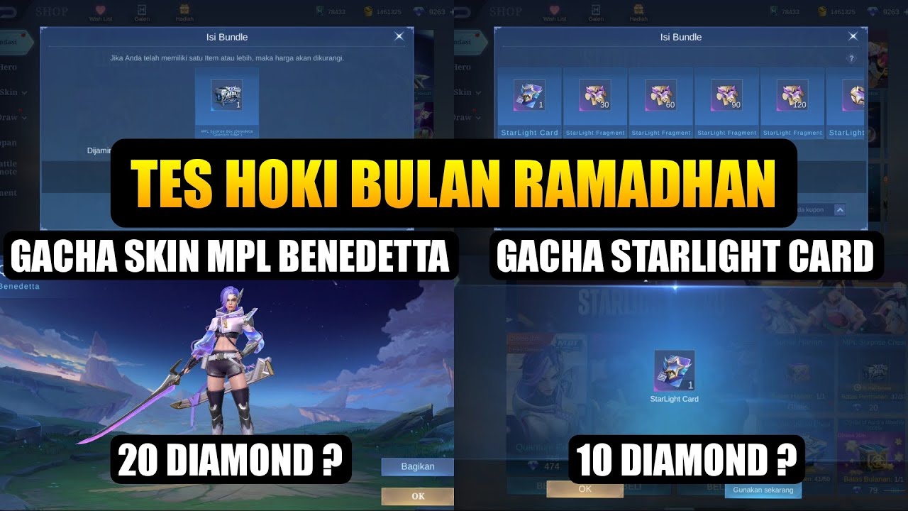 BULAN PUASA TES HOKI ! GACHA STARLIGHT SPECIAL CHEST ! DAN GACHA BUNDLE ...