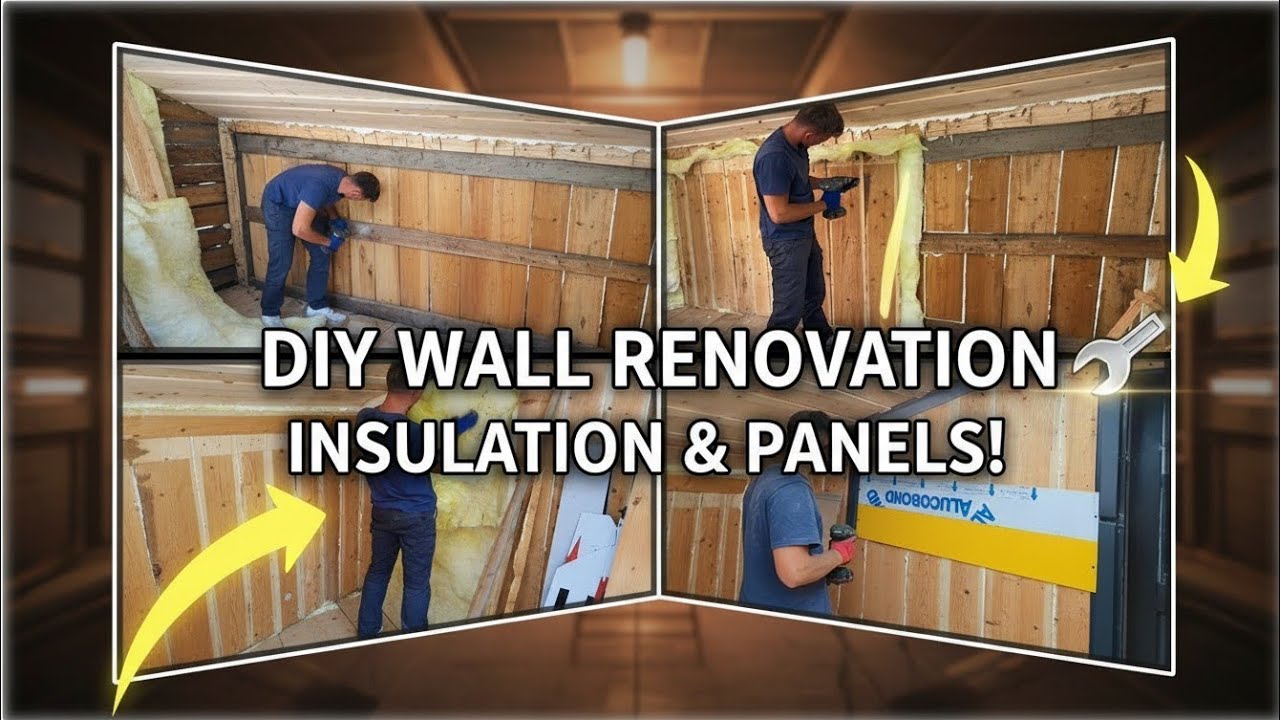 DIY Workshop Makeover: Insulation, Woodwork, and Alucobond Installation ...
