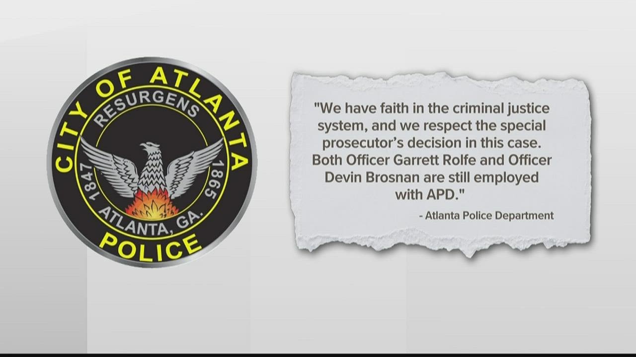 Atlanta Police say officers Garrett Rolfe, Devin Brosnan are still ...