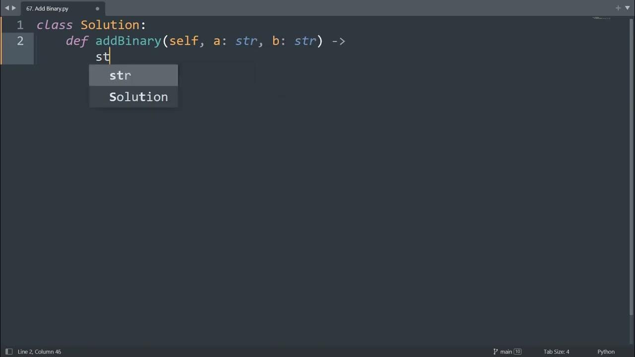 Leetcode 67 Add Binary In Python Python Leetcode Python Coding 9601