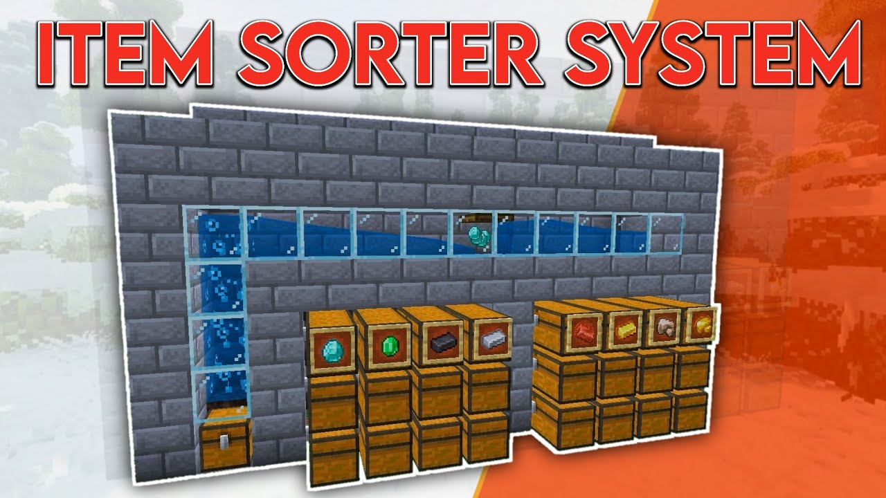 Best Sorter System In Minecraft Bedrock 1.19( Java/MCPE/Switch/PS4/PS5 ...