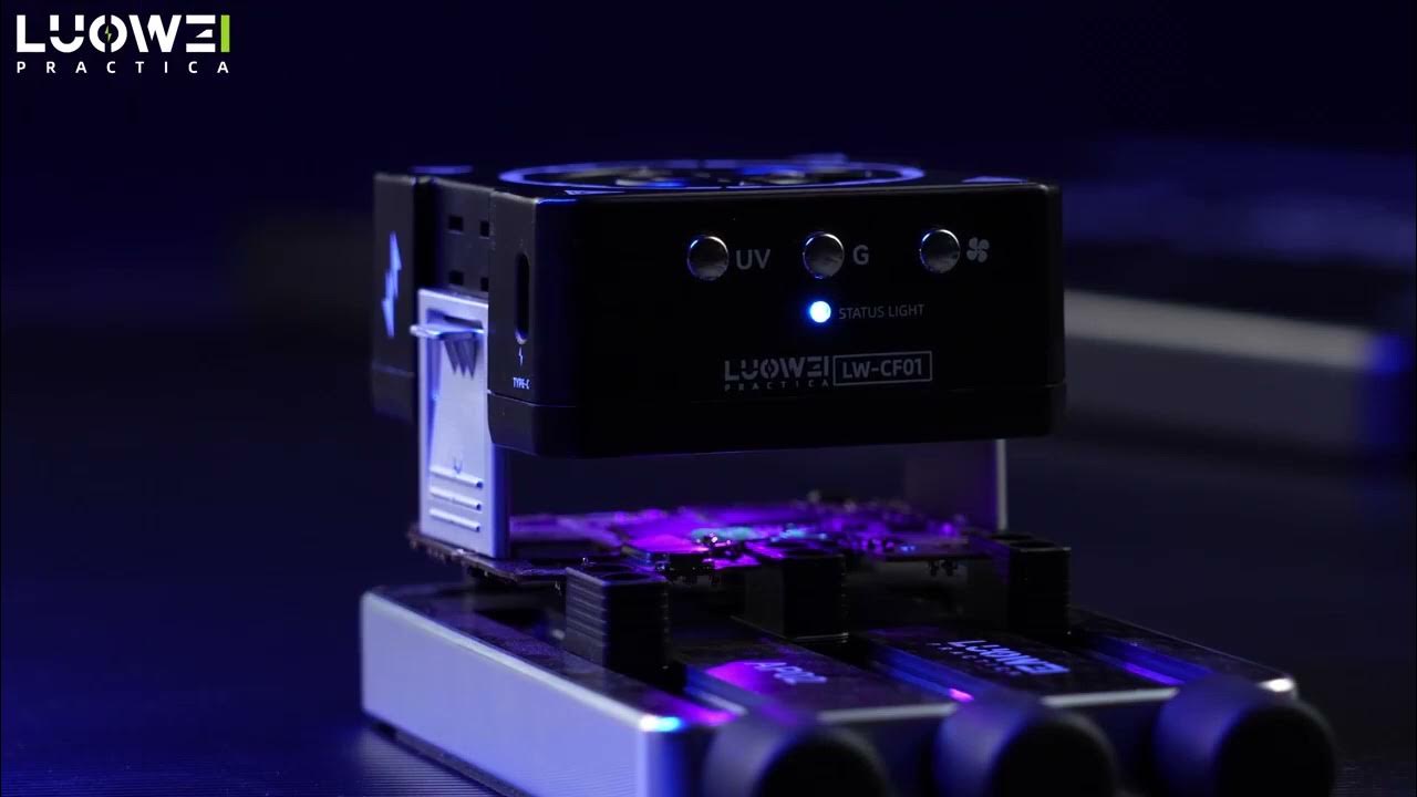 Quạt Đa Năng Hút Khói - Làm Mát, Tích Hợp Đèn UV Soi Bụi 3in1 Luowei LW-CF01 - YouTube