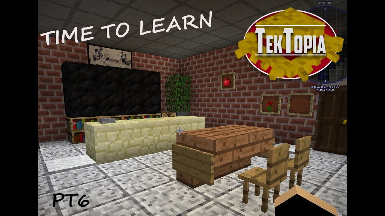 Minecraft - Tek Topia #6 - Time to add the school and library. - Modded ...