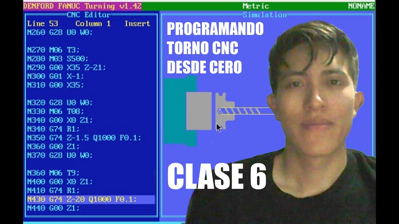 Programando torno CNC desde cero (Parte 6) -Barrenos- - YouTube