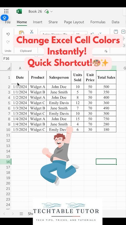 Change Excel Cell Colours Instantly with THIS Keyboard Shortcut! 🎨 #excel #excelshorts - YouTube