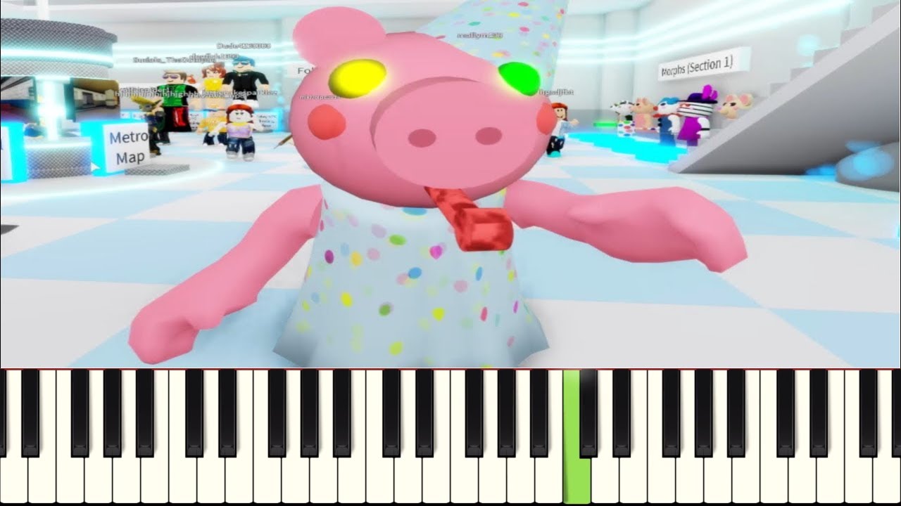 Piggy Roleplay! Lobby Theme - Piano Tutorial - YouTube
