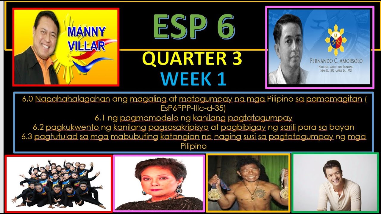 ESP 6 QUARTER 3 WEEK 1 - YouTube
