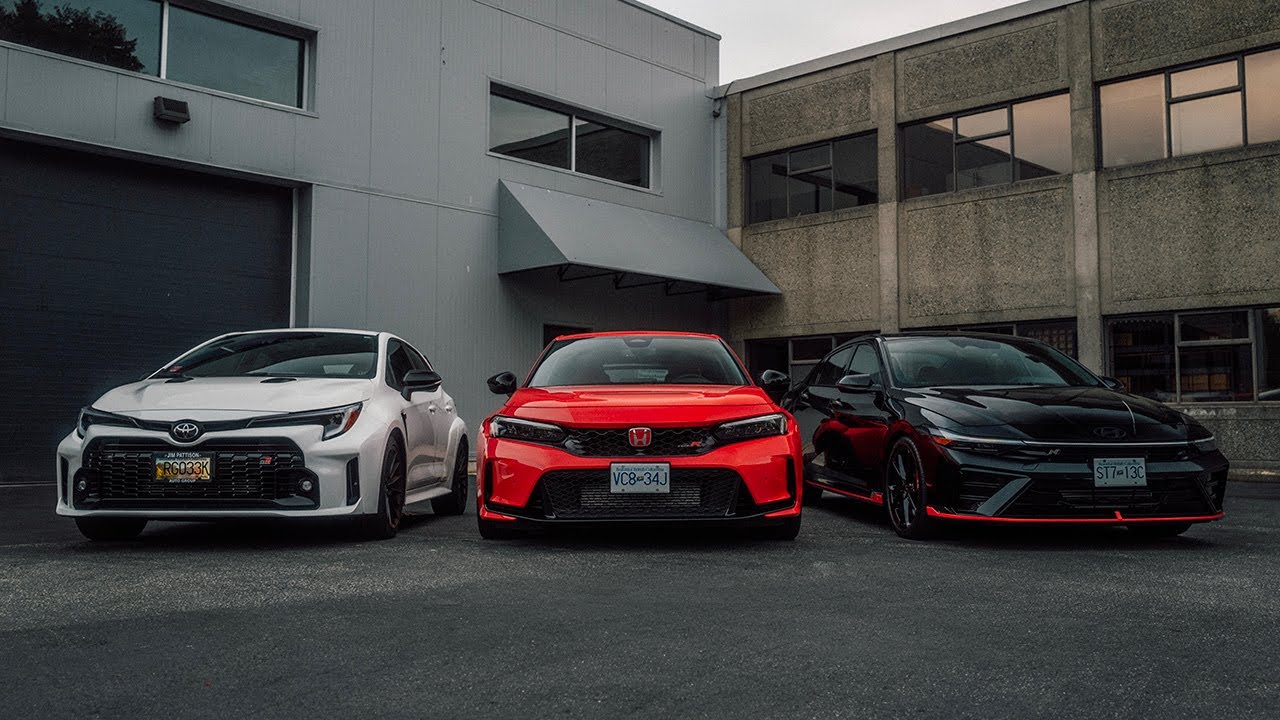 2024’S HOTTEST HATCHES TESTED! GR COROLLA VS CIVIC TYPE R VS ELANTRA N ...