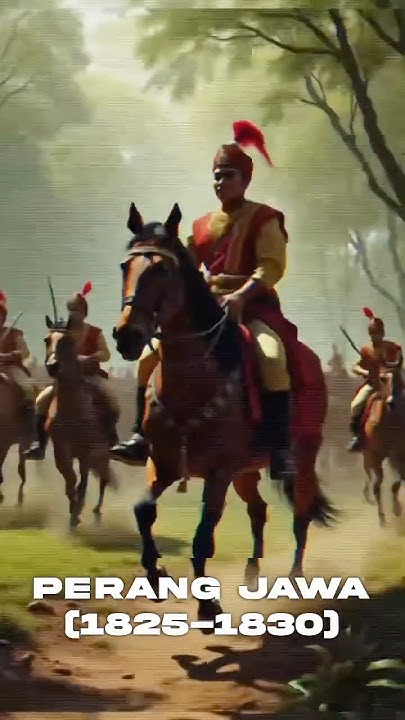 Pangeran Diponegoro memimpin perjuangan rakyat dalam Perang Jawa (1825 ...