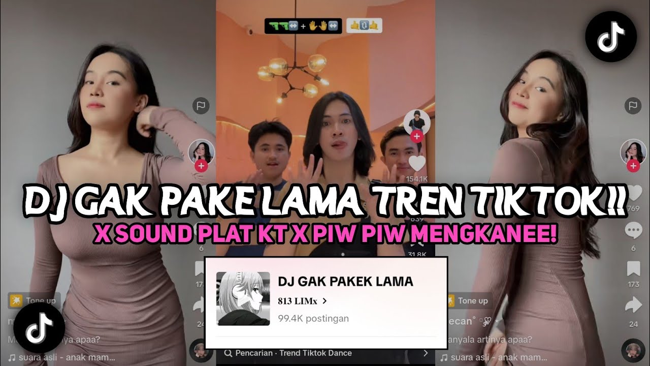 DJ GAK PAKE LAMA PLAT KT VIRAL TIKTOK DAN AKU JUGA SUKA SUKA KAMU TREND TIKTOK ft @rmxddh_ - YouTube