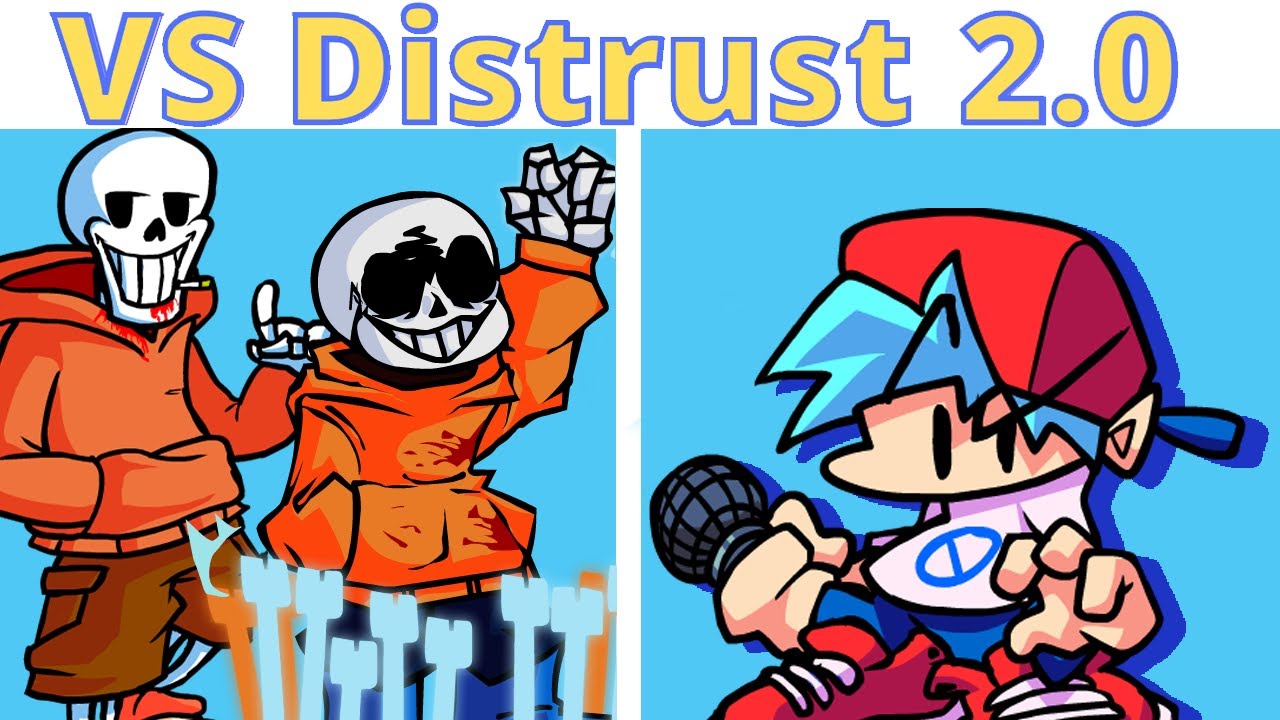 Friday Night Funkin' VS Distrust 2.0 FULL WEEK + 3 Bonus Songs (FNF Mod ...