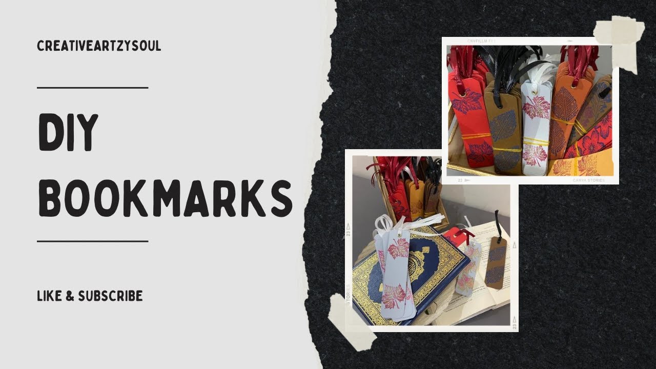 DIY BOOKMARKS | GIFTS | RAMADAN GIFTS | RAMADAN SERIES | - YouTube