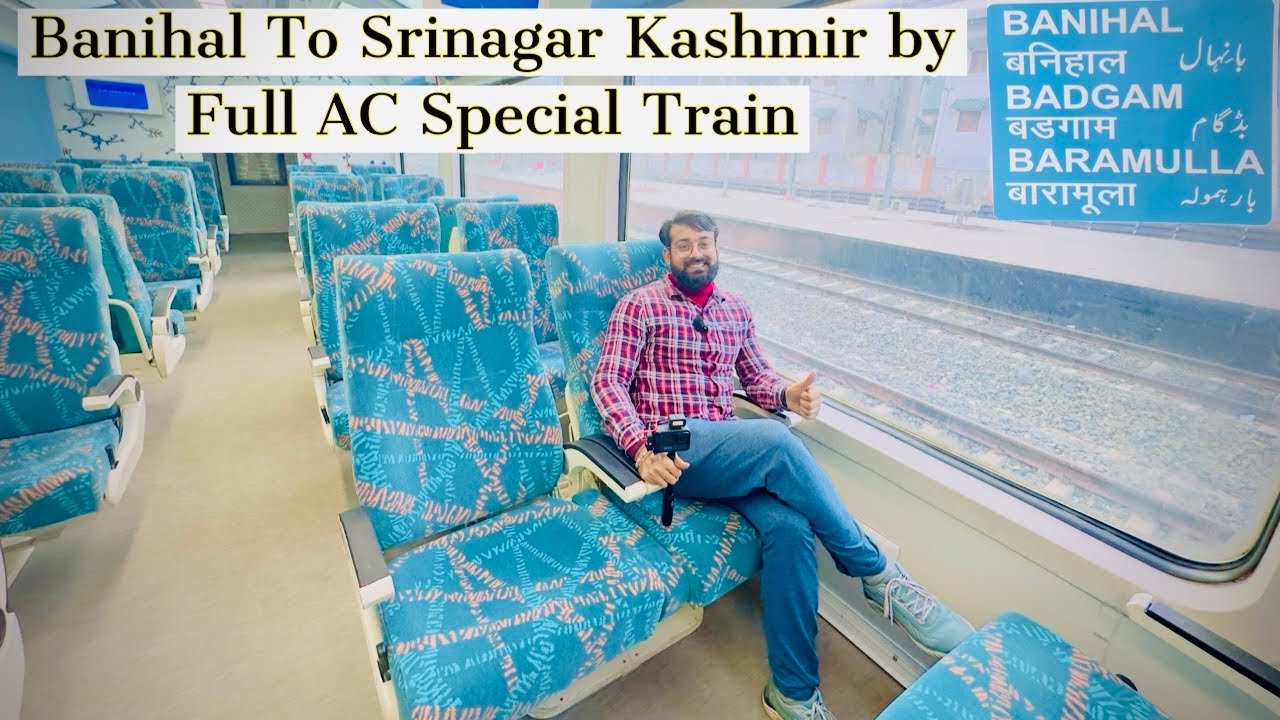 KATRA TO BANIHAL | BANIHAL TO SRINAGAR BY TRAIN | KASHMIR TRAIN ...