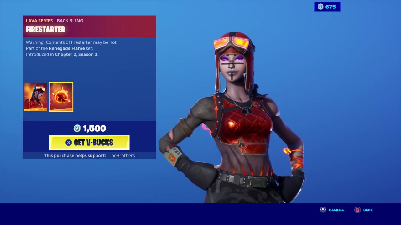 *NEW* BLAZE SKIN IN FORTNITE! (RENEGADE FLAME SET) - YouTube
