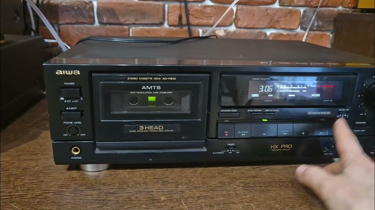 Deck Aiwa AD-F 810 - YouTube