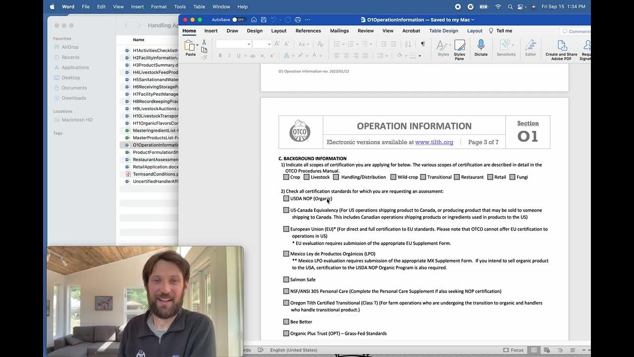 Handling Organic System Plan (OSP) Walkthrough - YouTube
