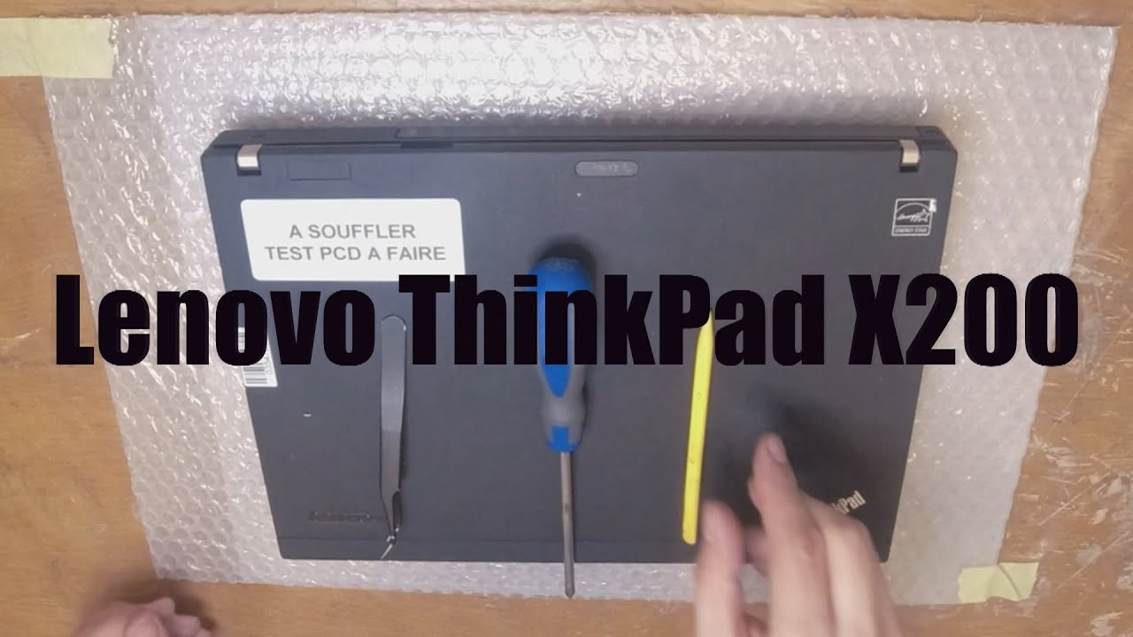 Lenovo ThinkPad X200 Keyboard Replacement - YouTube