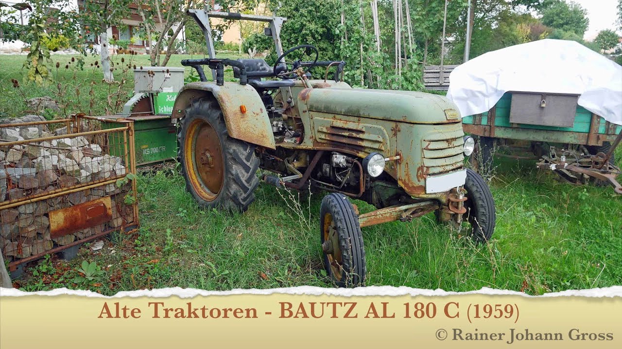 Alte Traktoren - BAUTZ AL 180 C (1959) - YouTube
