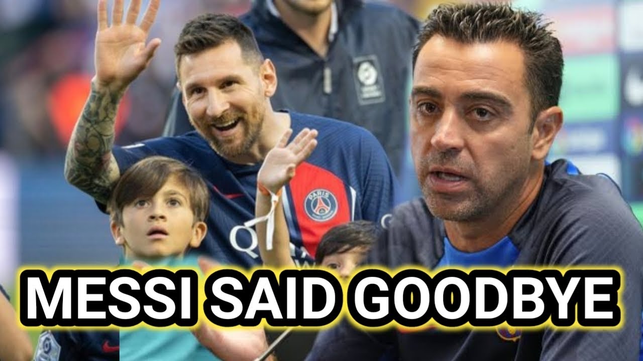 Lionel Messi Said Goodbye to Leave PSG! 😭 - YouTube