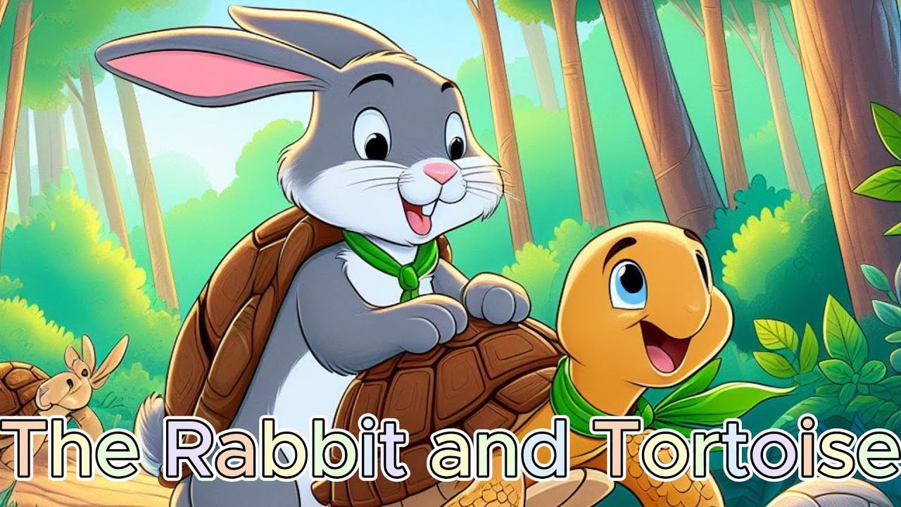 THE RABBIT AND TORTOISE | Fairy Tales | For Kids English | Bedtime ...
